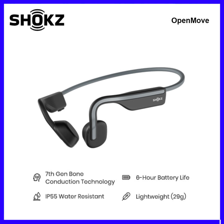 Original Shokz OpenMove Bone Conduction Wireless Headphones | Lazada PH