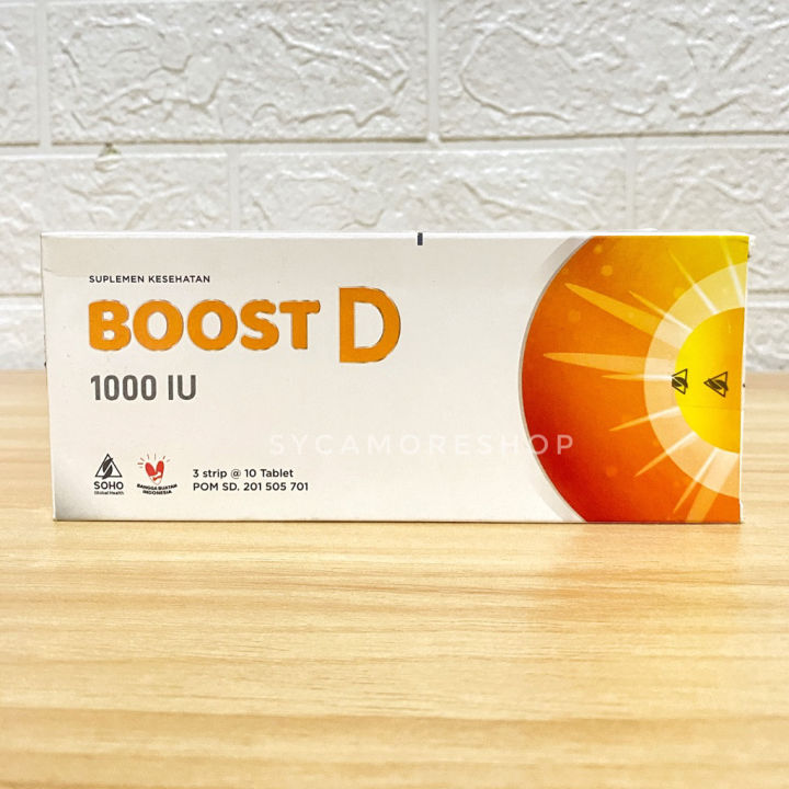 Boost D 1000 IU Vitamin D3 Box isi 30 Tablet | Lazada Indonesia