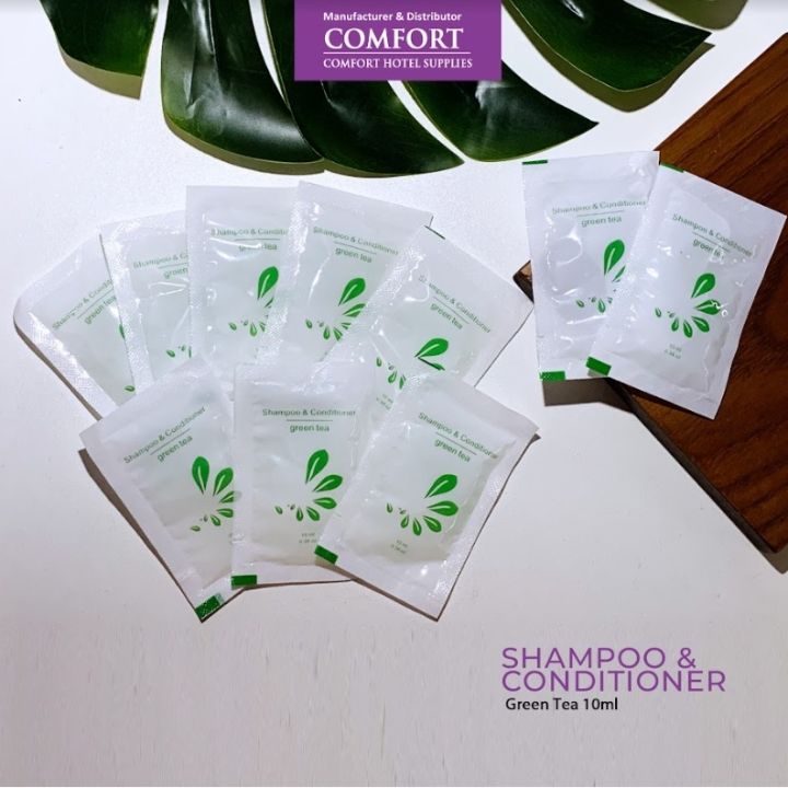 Comfort Hotel Supplies Standard Shampoo With Conditioner Sachet 10pcs ...
