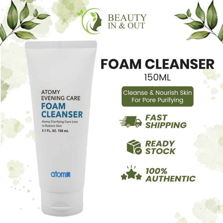 Atomy Evening Care Foam Cleansing艾多美洁面美白洗面乳 150ml Face Wash Facial ...