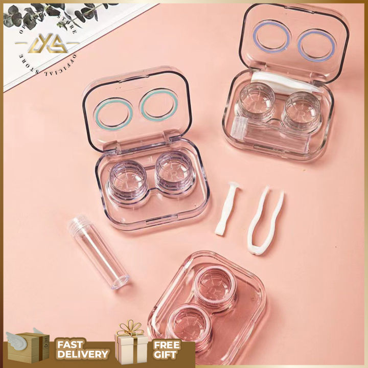 TRAVEL CONTACT LENS CASE/ CONTACT LENS ACCESSORIES/ TRANSPARENT ...