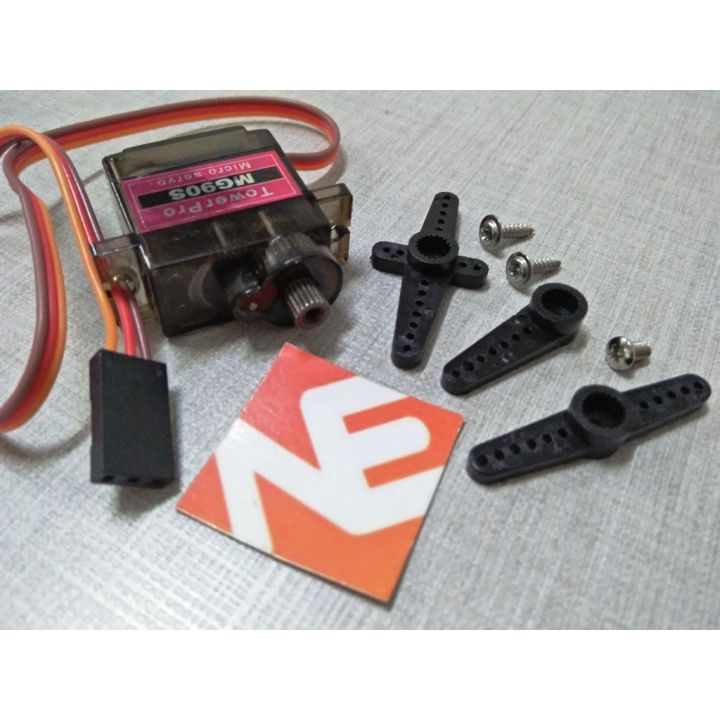 Servo Motor MG90S 180 Degree Metal Gear Mini Micro Motor Helicopter ...