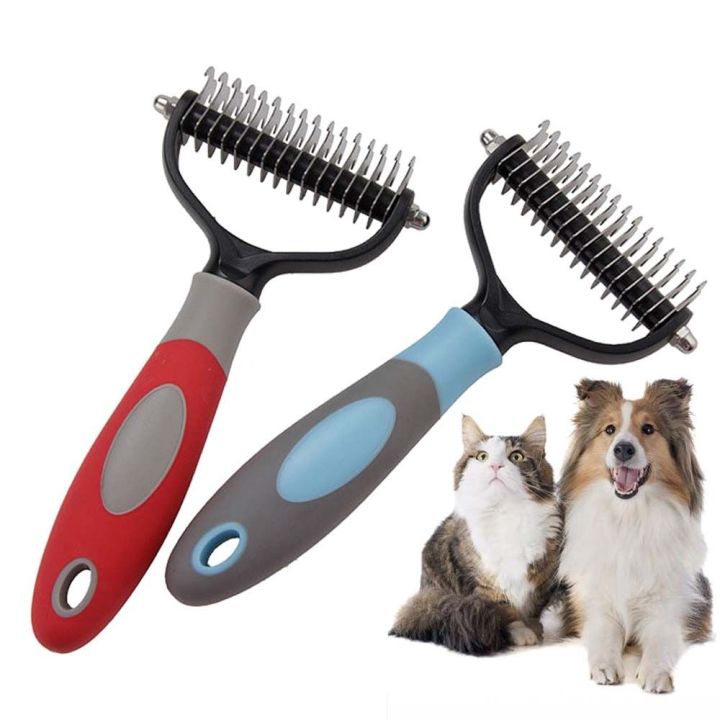 DGFDF กำจัดขนร่วง เหล็กไร้สนิม การดูแลและขน ตัดแต่งขนเฟอร์ สำหรับสุนัข ...