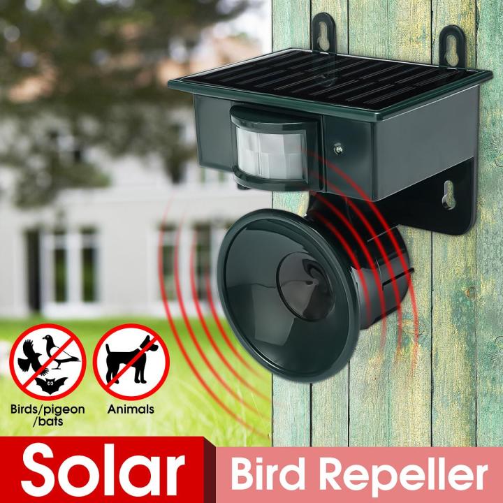 【Free Shipping】Solar PIR Sensor Ultrasonic Repellent Animal Repeller ...