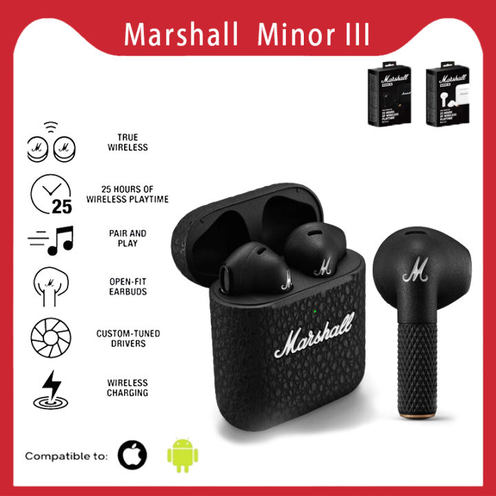 Marshall MINOR 3 Minor III True Wireless Bluetooth Earbuds Noise ...