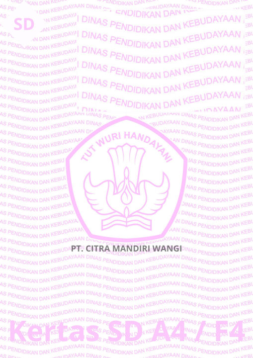 Kertas Raport Costum / Kertas Raport Logo Sekolah Sendiri Untuk TK SD ...