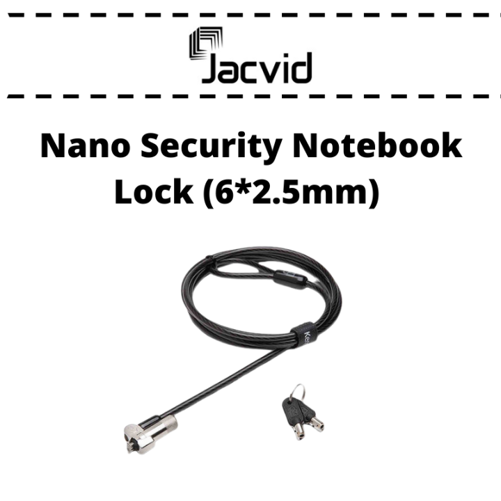 Nano Security Lock Laptop Lock For Hp Notebook (6*2.5mm) and Dell ...