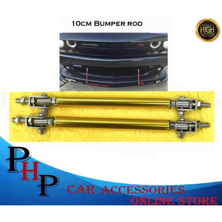 10cm 1 Pair Universal Adjustable Front Bumper Lip Splitter Strut Tie ...