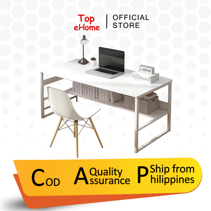 Topehome Computer Desk Study Table Office Desk for Home Bedroom Living ...