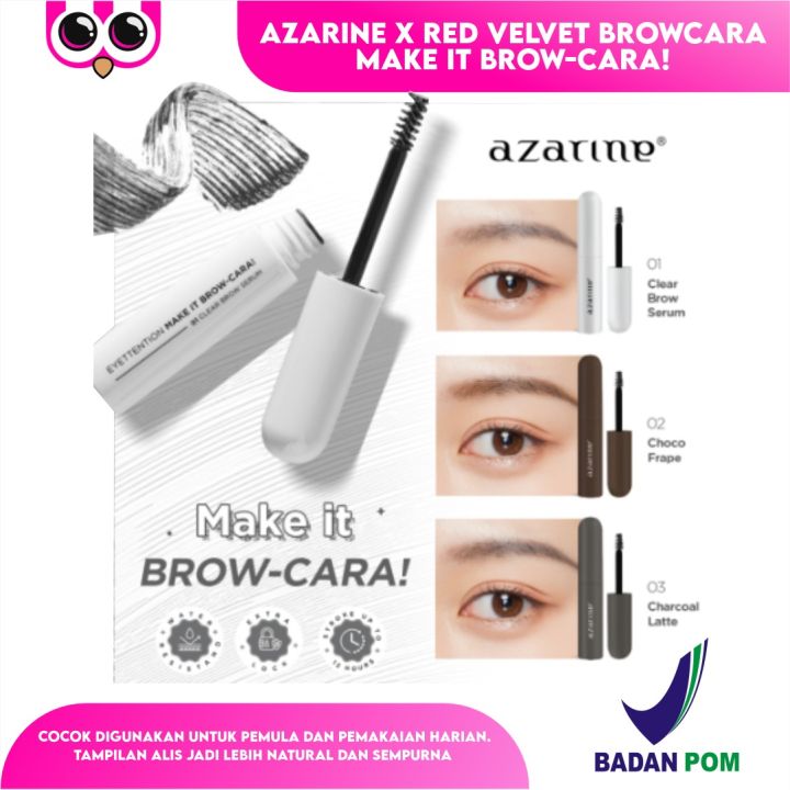 AZARINE X RED VELVET BROWCARA MAKE IT BROW-CARA! | Lazada Indonesia