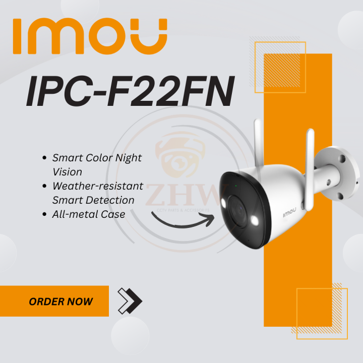 IMOU Camera IPC-F22FN Bullet 2E Outdoor Wi-Fi | Lazada PH