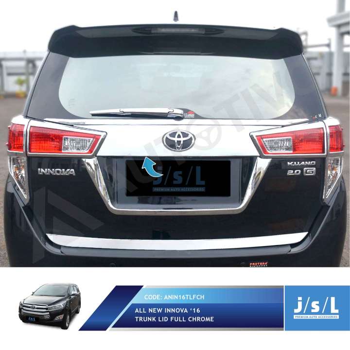 Toyota All New Innova Trunk Lid Full Chrome JSL / List Bagasi Belakang ...