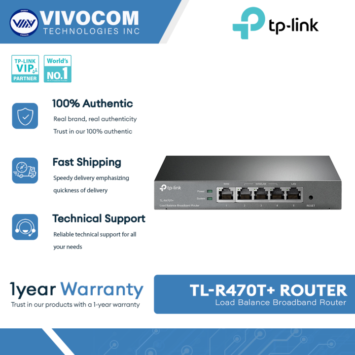 Tp-Link TL-R470T+ Load Balance Broadband Router | Lazada PH