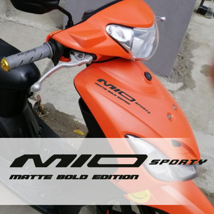 Mio Sporty Matte Black Edition Sticker Decals Cut Out | Lazada PH