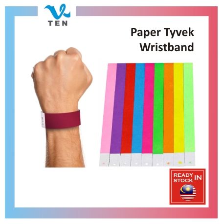 10PCS/Lot Waterproof TYVEK Paper Wristbands EVENTS paper wristband ...
