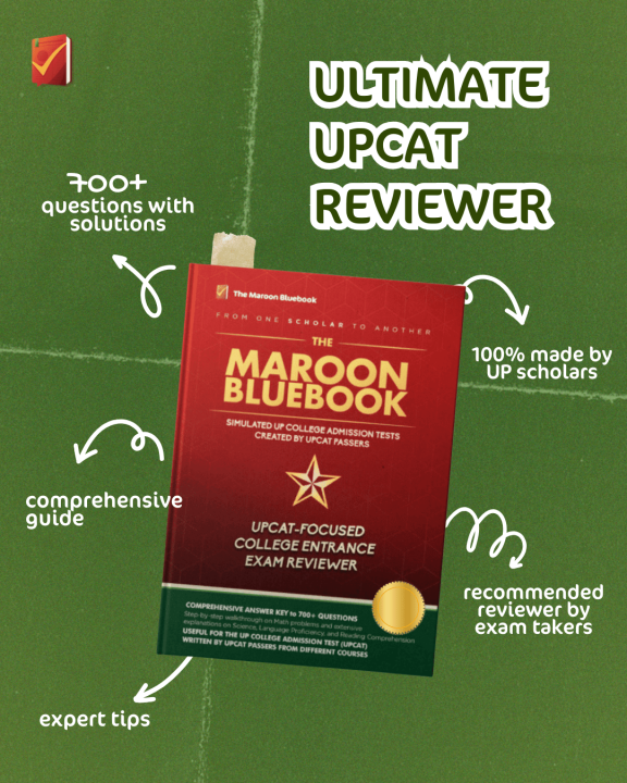 The Maroon Bluebook 4th Edition - Updated UPCAT Reviewer | Lazada PH