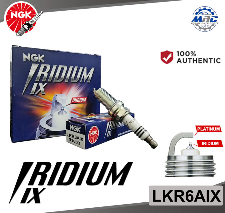 NGK LKR6AIX 91603 (4 PIECES) Iridium IX Spark Plug for Toyota Wigo 2014 -UP Suzuki Swift 1.2 ...