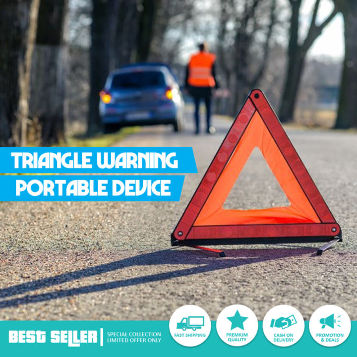 Lucky Red/Yellow Car Early Warning Device Triangle Sign For Road ...