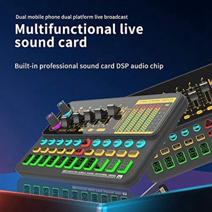1 Piece K500 Sound Effects Board ABS Computer Live Sound Card ...