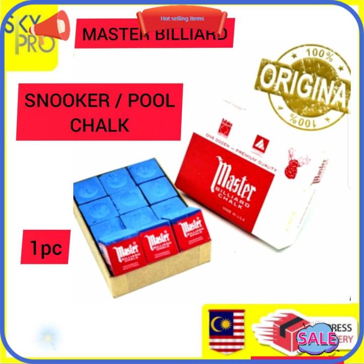 ⭐ ⭐READY STOCK⭐ ⭐ 1 PC SNOOKER CHALK POOL CHALK MASTER BILLIARD ...