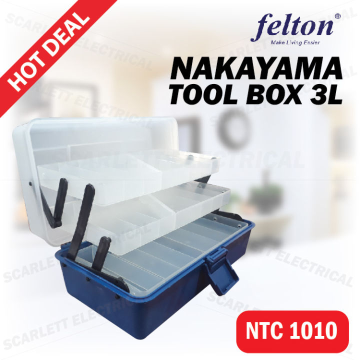 Felton NTC 1010 Nakayama Tool Box 3L Multipurpose Organiser Plastic ...