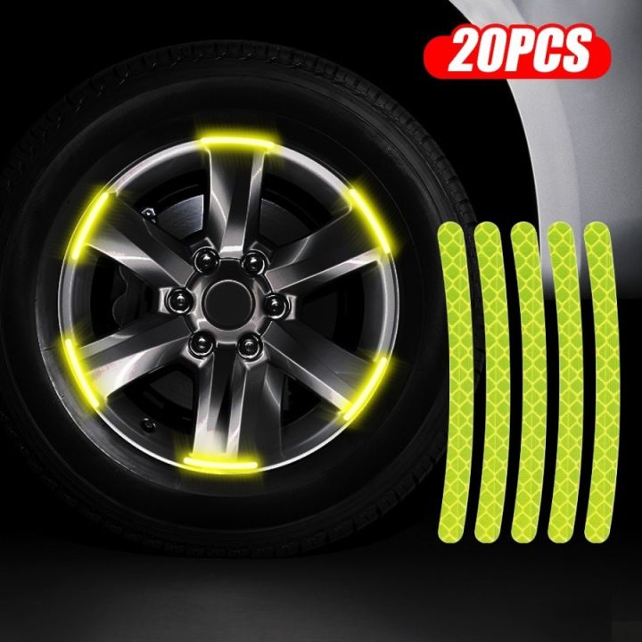 Stiker Reflector Velg Mobil Motor Sepeda Isi 20 Pcs / Sticker ...