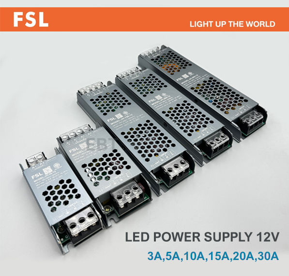 FSL LED POWER SUPPLY DC 12V Multi Protection มีขนาด 3A 5A 10A 15A 20A 30A | Lazada.co.th
