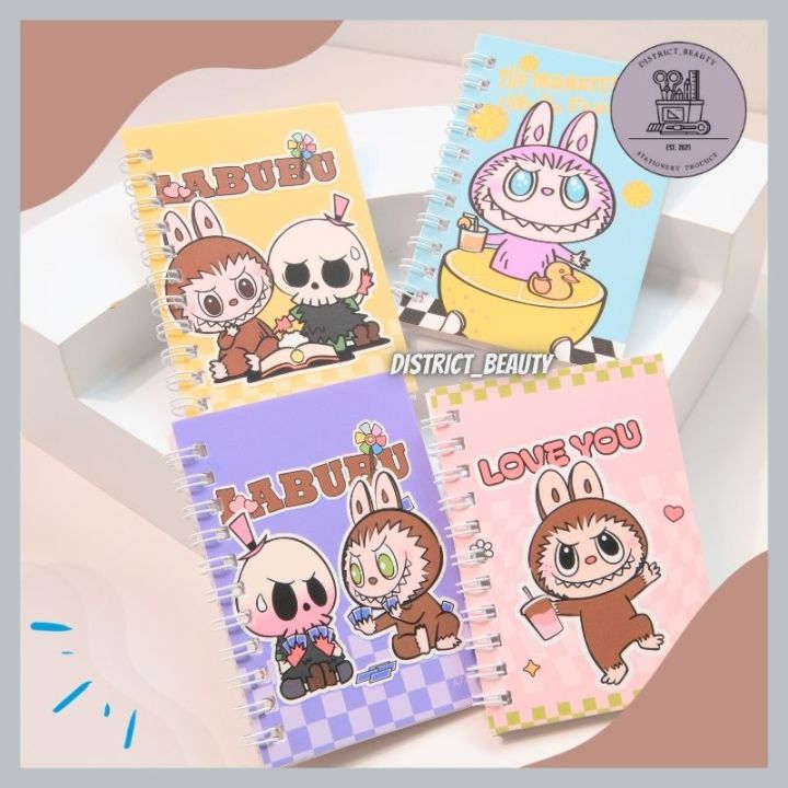 BUKU TULIS MINI LABUBU NOTE BOOK SPIRAL LABUBU NOTE RING LUCU TERMURAH ...