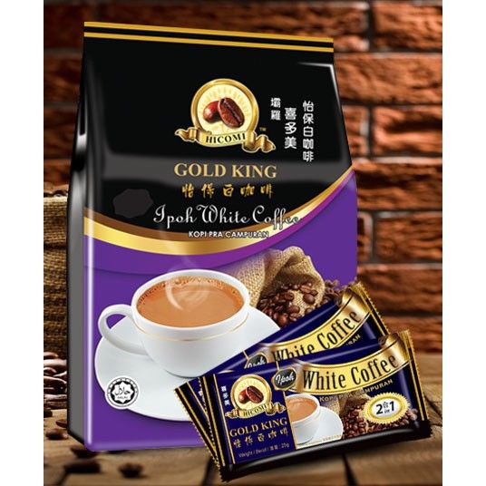 【Halal】喜多美 怡保白咖啡 HICOMI Ipoh White Coffee 2 in 1 No Sugar (15sachets x 40g) | Lazada
