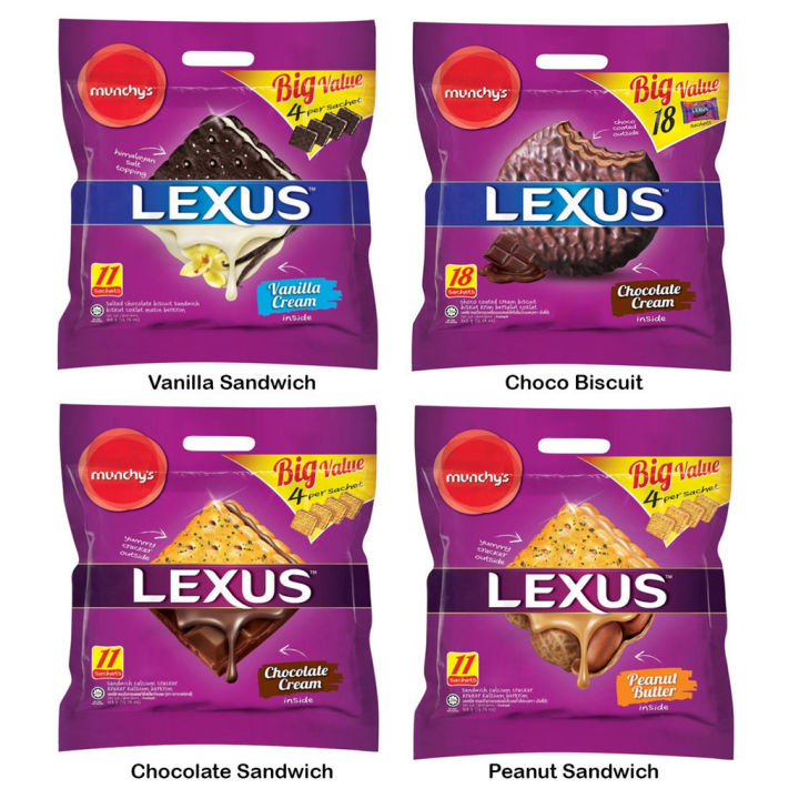 SKM Munchy's Lexus Choco Coated Cream (360g) /Chocolate (418g ...