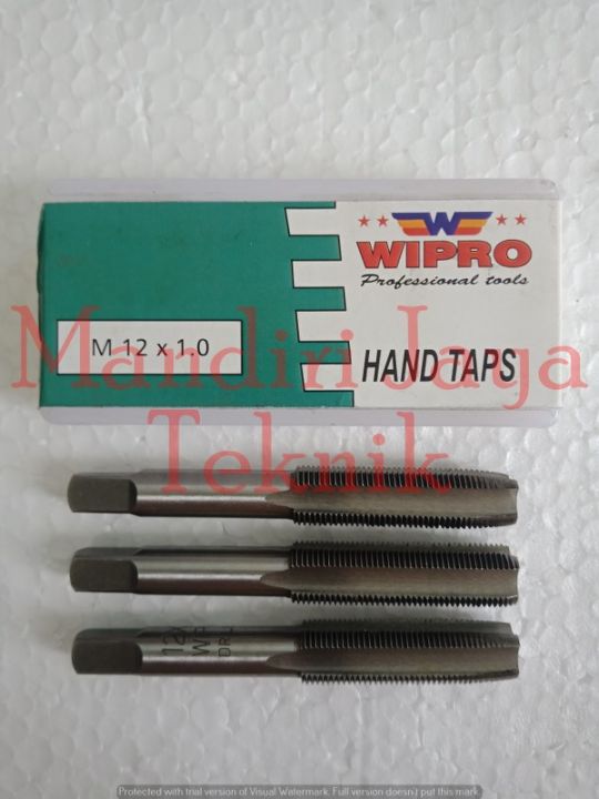 Handtap / Alat Tapping Hand Tap set 3pcs M12 x 1.0 WIPRO | Lazada Indonesia