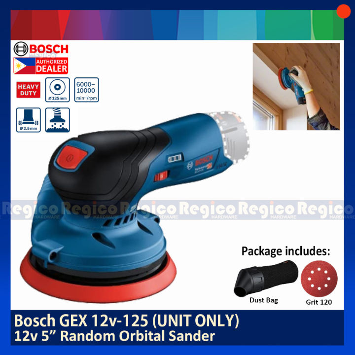 Bosch GEX 12v-125 Random Orbital Eccentric Palm Sander UNIT ONLY #72101 ...