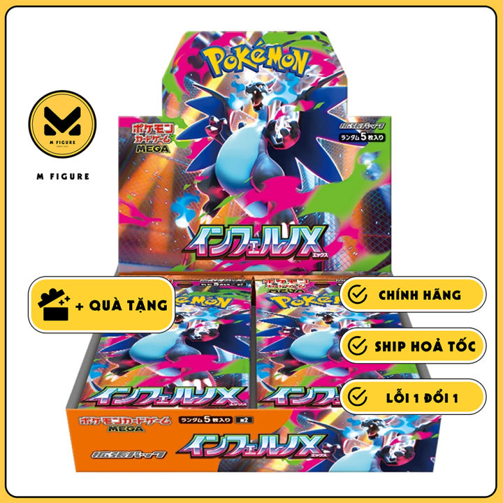 THẺ BÀI Pokémon TCG: Inferno X - MEGA Expansion Pack (Cayou) PACK CARD ...