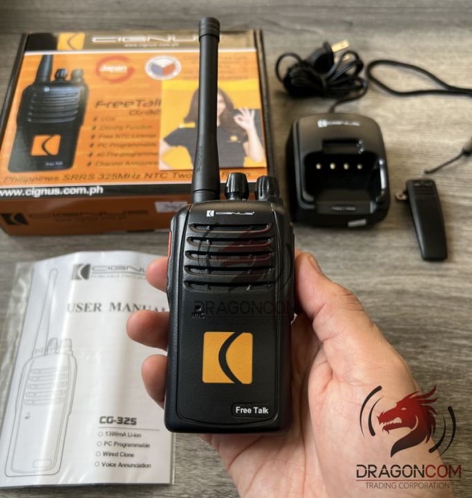 Cignus FreeTalk CG-325 SRRS License Free Radio (325MHZ) CG325 | Lazada PH