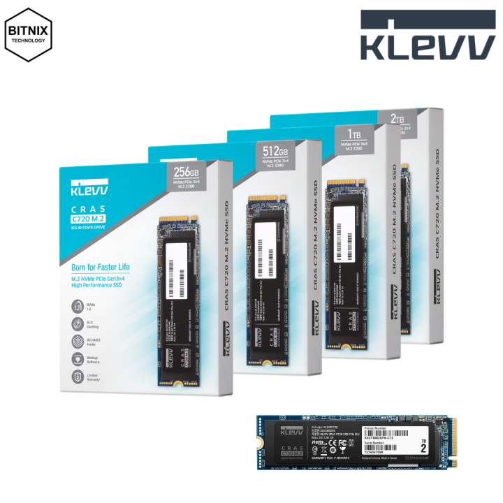 KLEVV Cras C720 M.2 Nvme PCle Gen 3 x 4 SSD | Lazada