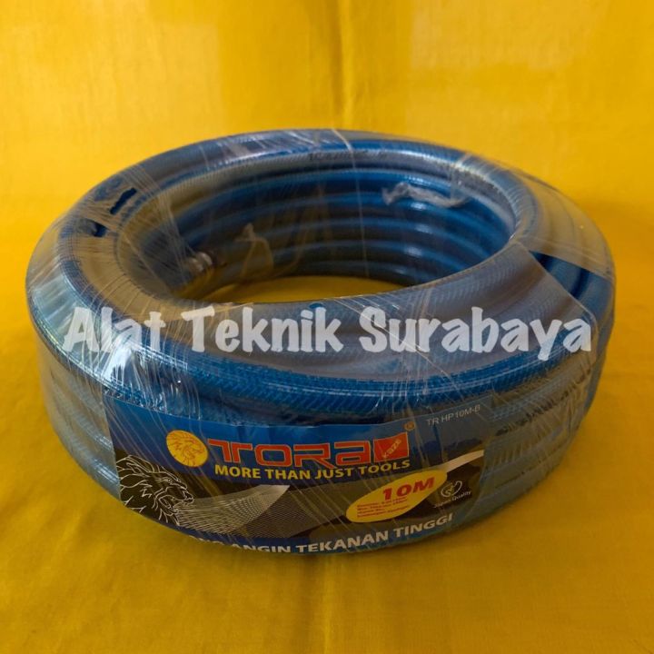 SELANG ANGIN TEGANGAN TINGGI 10 M 3 PLY / KOMPRESOR TORA 10 METER ...