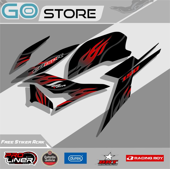 Stiker Striping Honda CB150R V3 Stiker Semi Full Honda CB150R V3 ...
