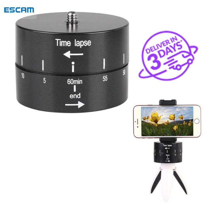 【Ready Stock】ESCAM Timelapse Rotator 360 Rotating Timelapse Rotating ...