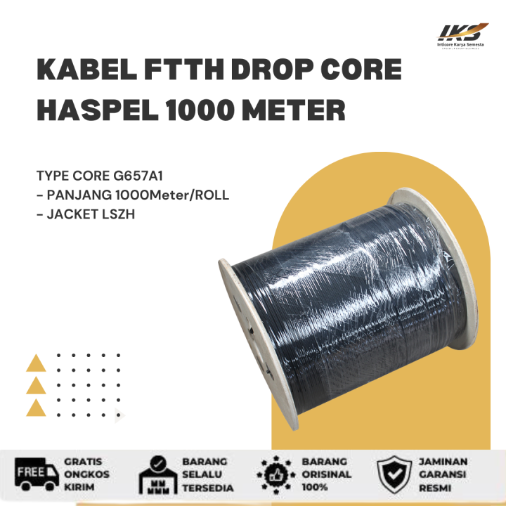 Kabel FTTH Drop Cable Haspelan 1000m | Lazada Indonesia