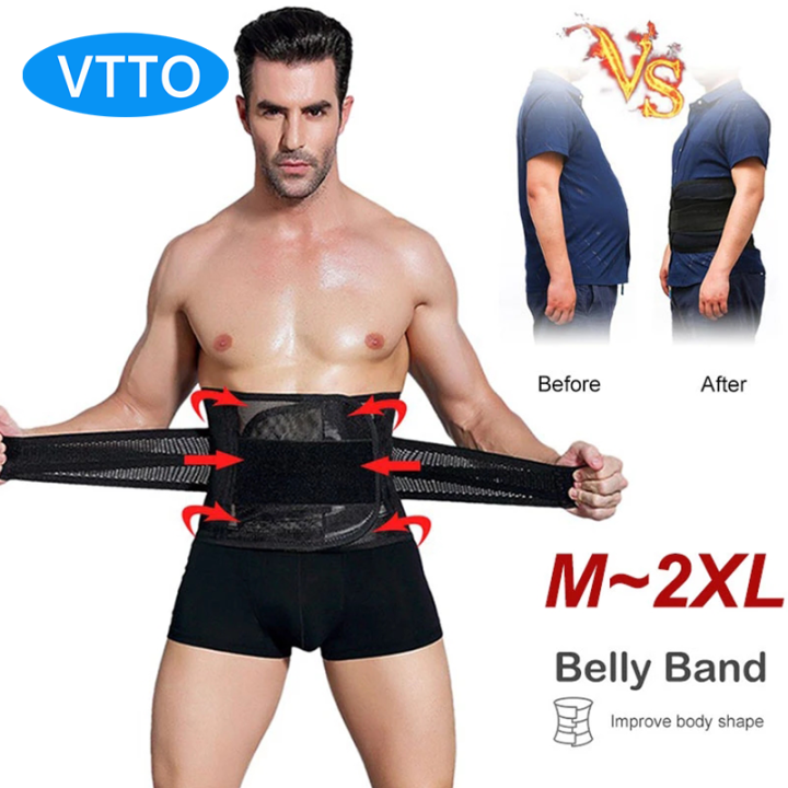 VTTO Girdle ผู้ชายเข็มขัดหน้าท้องรูปร่างร่างกายที่รัดหน้าท้อง Tummy ...