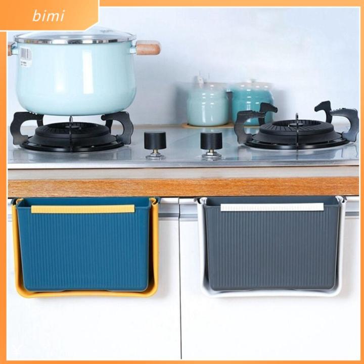BIMI Wall-mounted Trash Can Hanging Collapsible Storage Bucket Portable ...