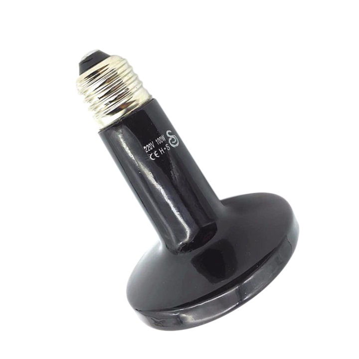 1 Pc 25W-200W Ceramic Heater Lamp Pet Farm Animal Reptile Heat Breeding ...