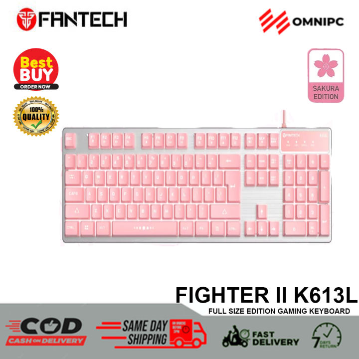 OMNIPC Best Buy Fantech Gaming Keyboard K613L Fighter II Pink Sakura ...