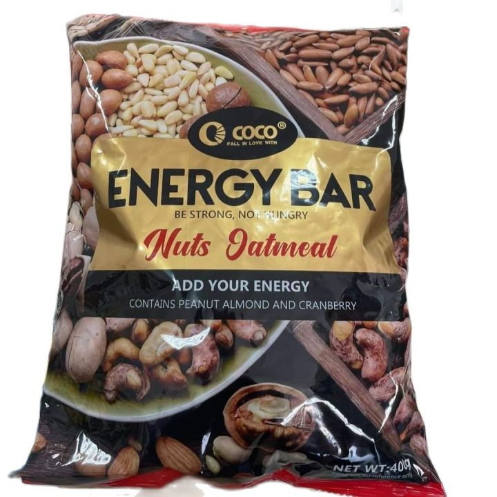 coco energy bar nuts oatmel / Adora energy bar / nuts crisp | Lazada PH