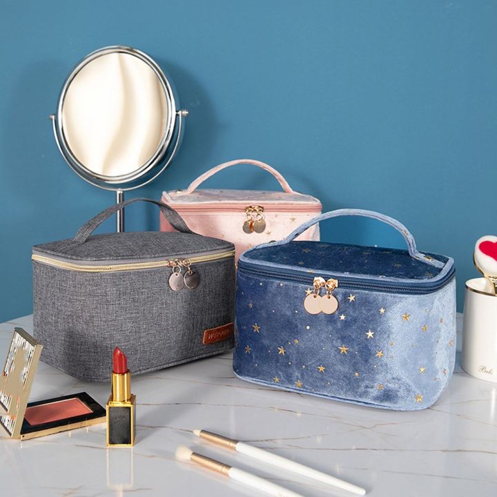 BIRONG แบบพกพา เด็กผู้หญิง บรอนเซอร์กำมะหยี่ กันน้ำ กระเป๋าถือ ความจุ ...