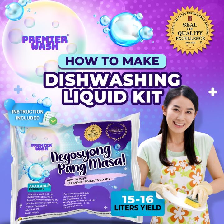 DISHWASHING LIQUID KIT 15-16 LITERS YIELD PREMIER WASH PH | Lazada PH