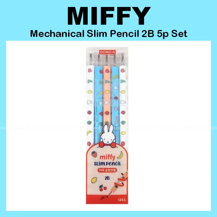 [MIFFY] Mechanical Slim Pencil 2B 5p Set | Lazada Singapore