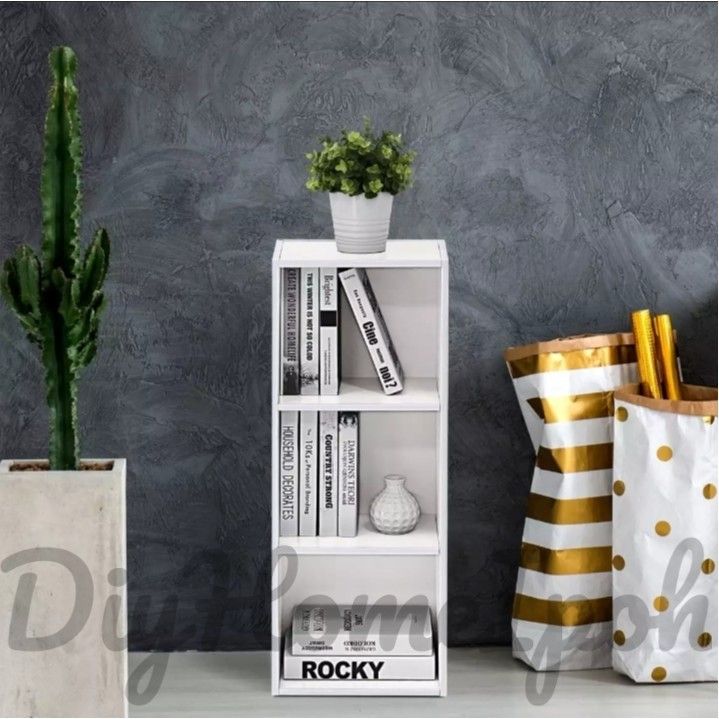 DiyHomeIpoh [READY STOCK] 3 Tier Wooden Multipurpose Rack Book Shelf ...