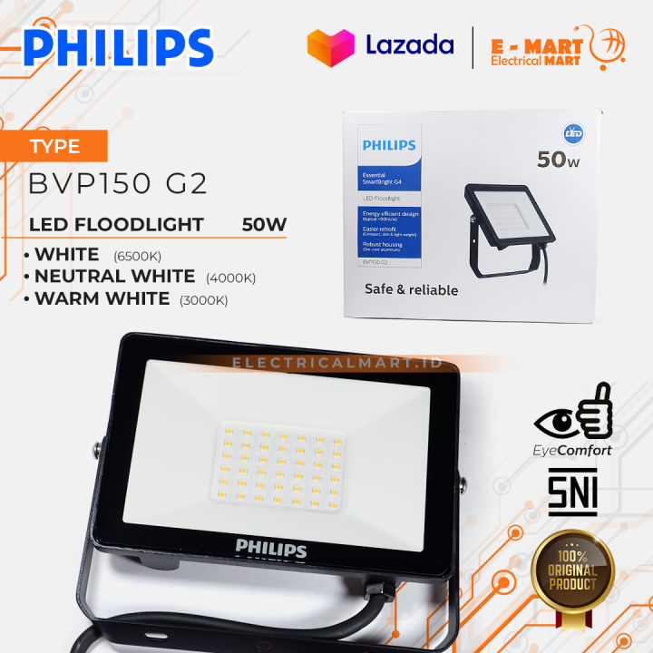 PHILIPS Lampu Sorot LED 50W BVP150 Floodlight 50 watt SMART EKONOMIS | Lazada Indonesia
