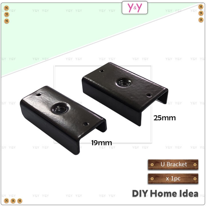Y&Y Eco U Bracket 19mm 25mm / Metal Side Panel Support / Table U ...